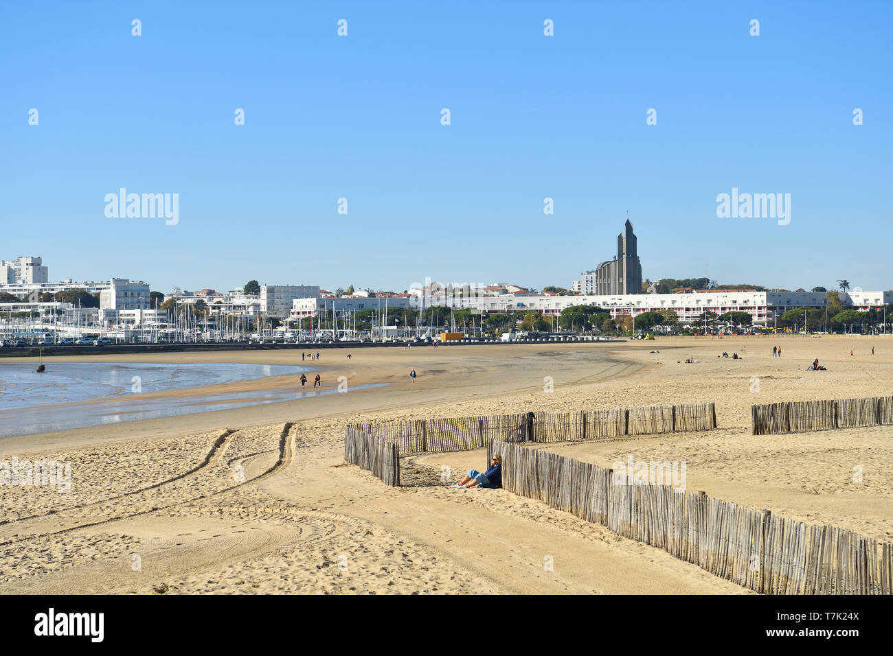 France, Charente Maritime, Royan, the beach, the seafront and the ...
