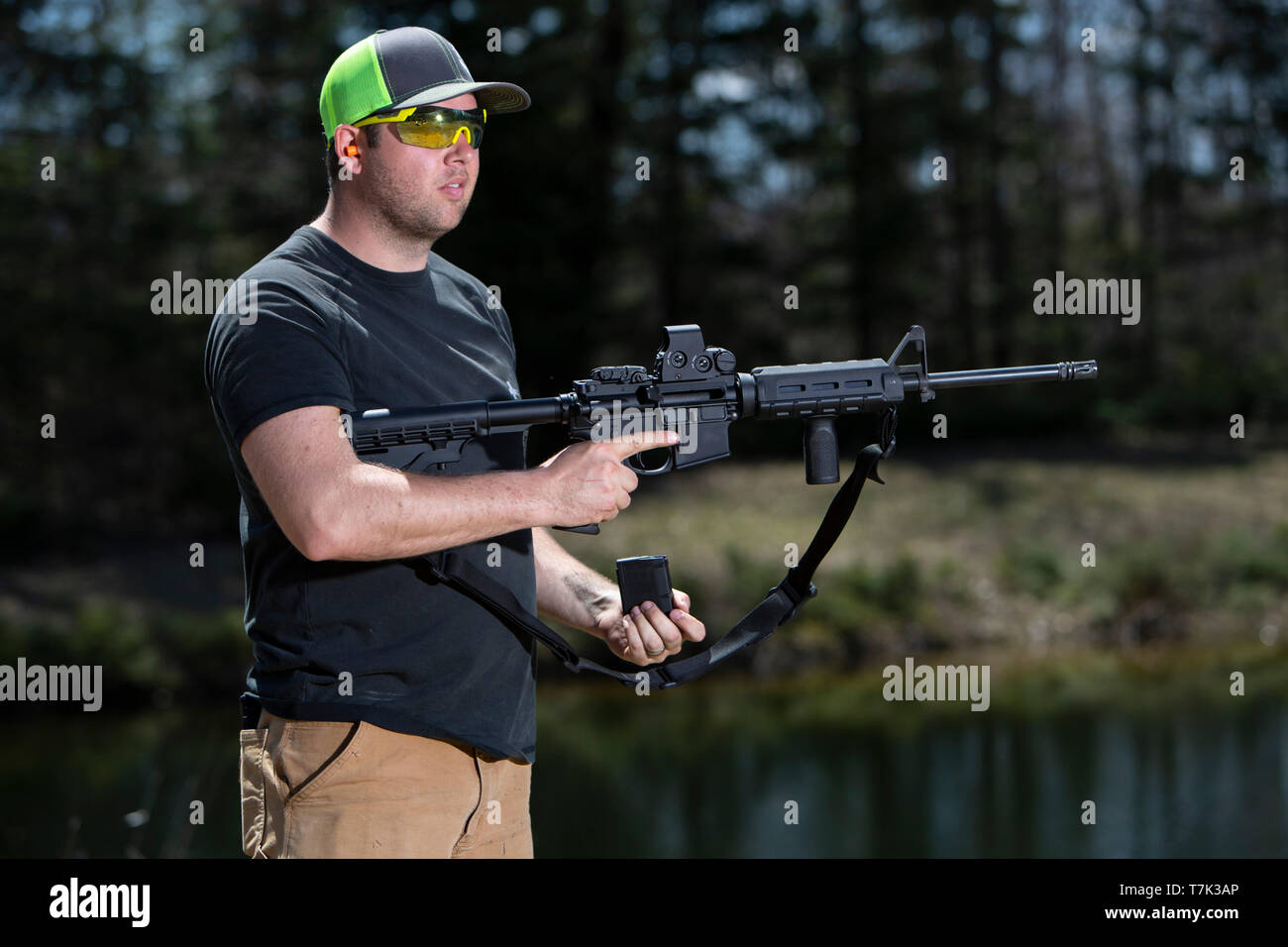 Semi Automatic Machine Gun