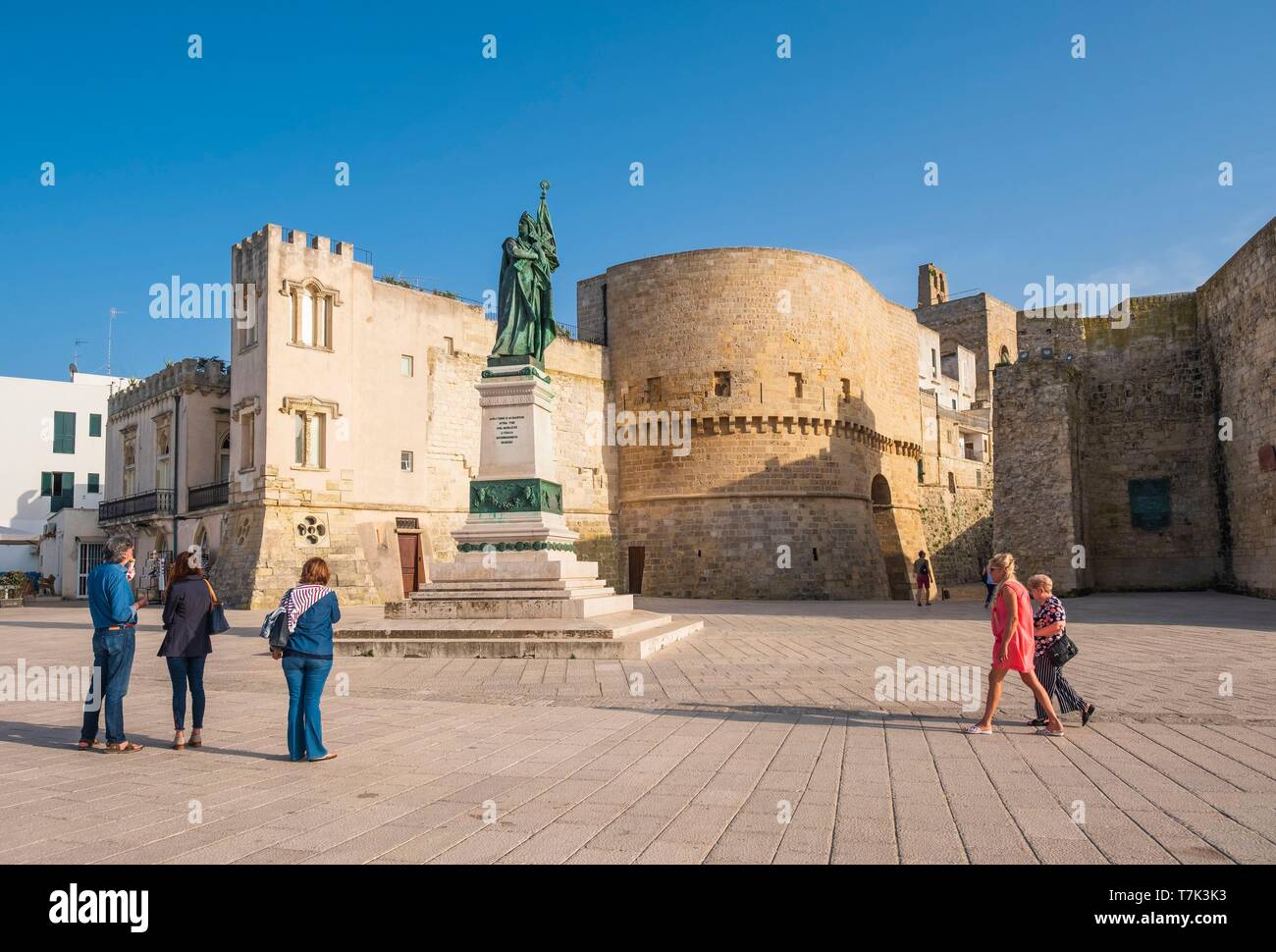 Italy, Apulia, Salento region, Otranto, the historical centre is ...