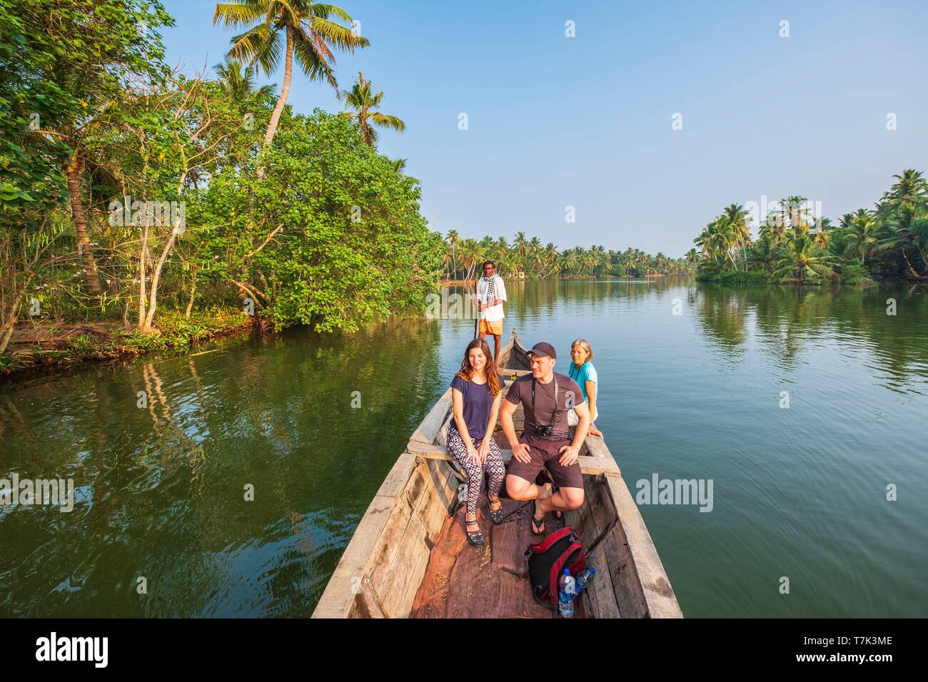 India, state of Kerala, Kollam district, Munroe island or Munroturuttu ...