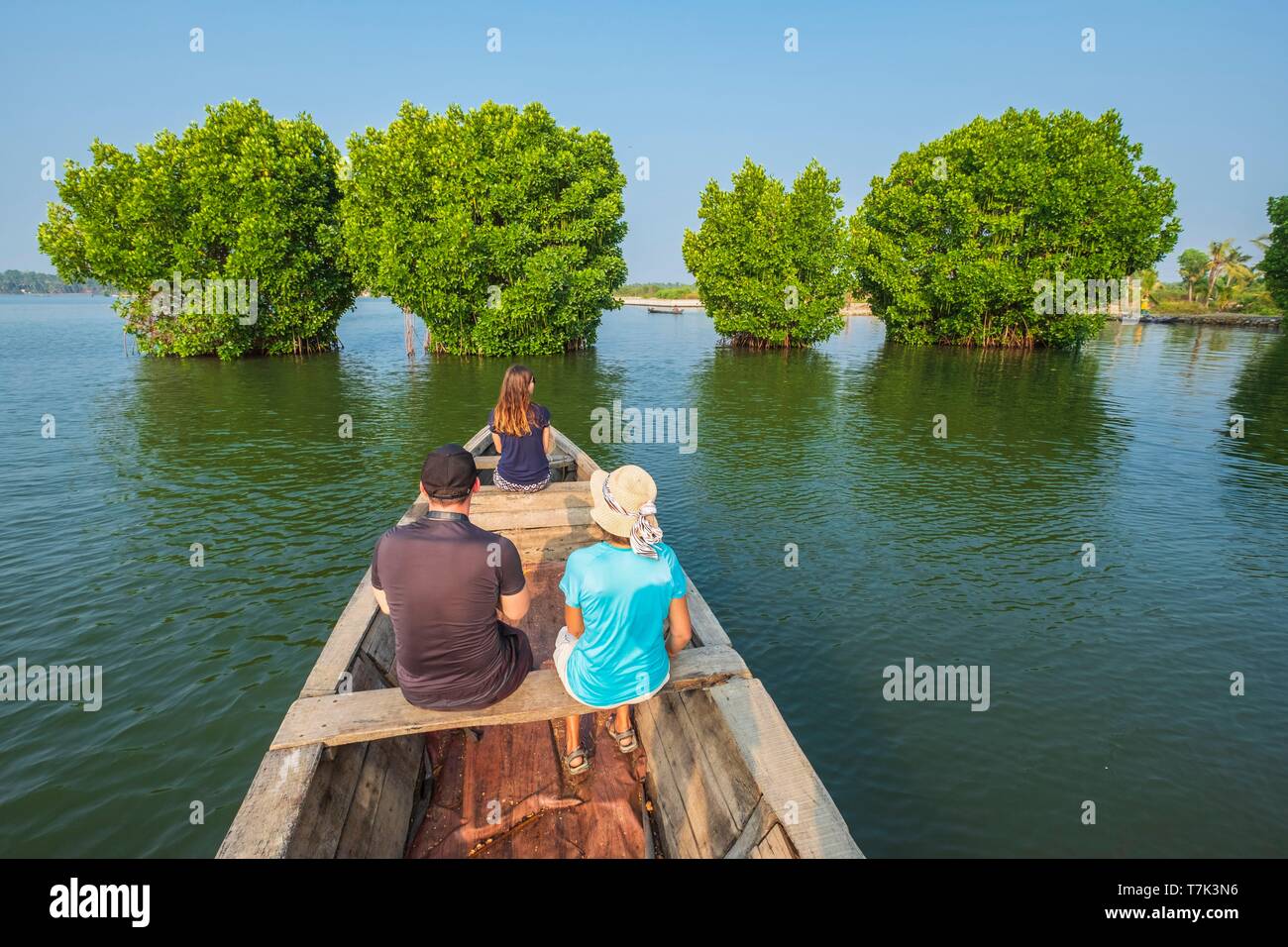 India, state of Kerala, Kollam district, Munroe island or Munroturuttu ...