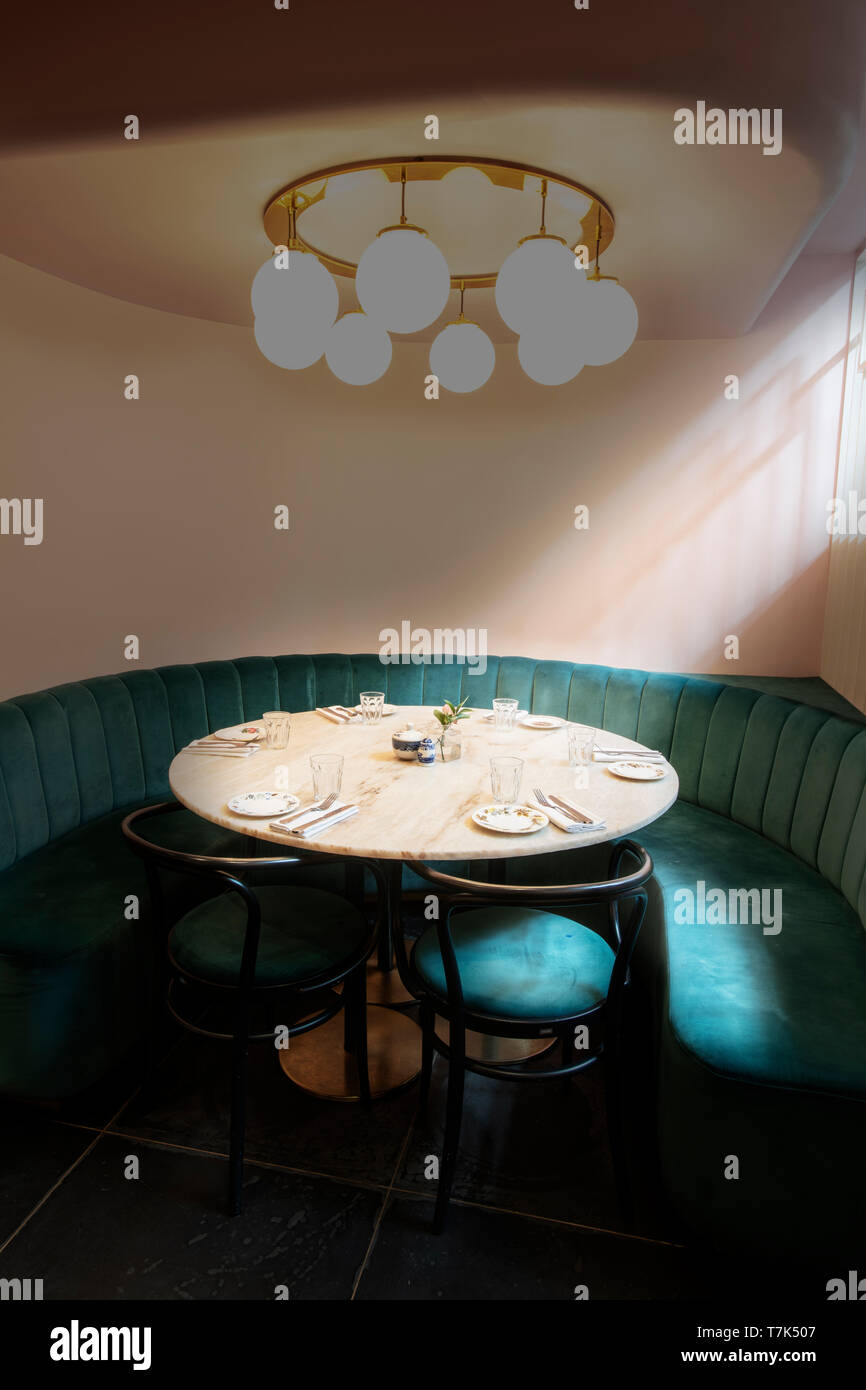 Cafe table settings Stock Photo - Alamy