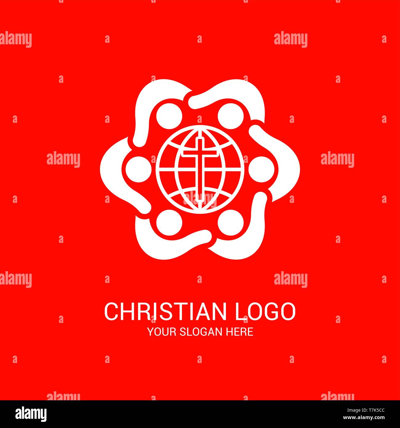 Church logo and biblical symbols. The unity of believers in Jesus ...