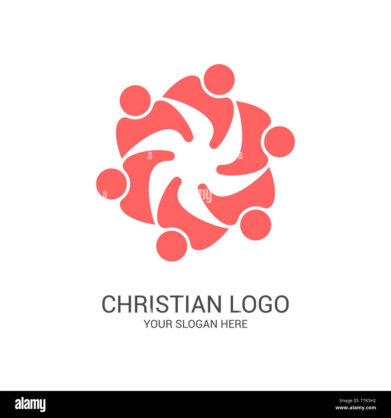 Church logo and biblical symbols. The unity of believers in Jesus ...