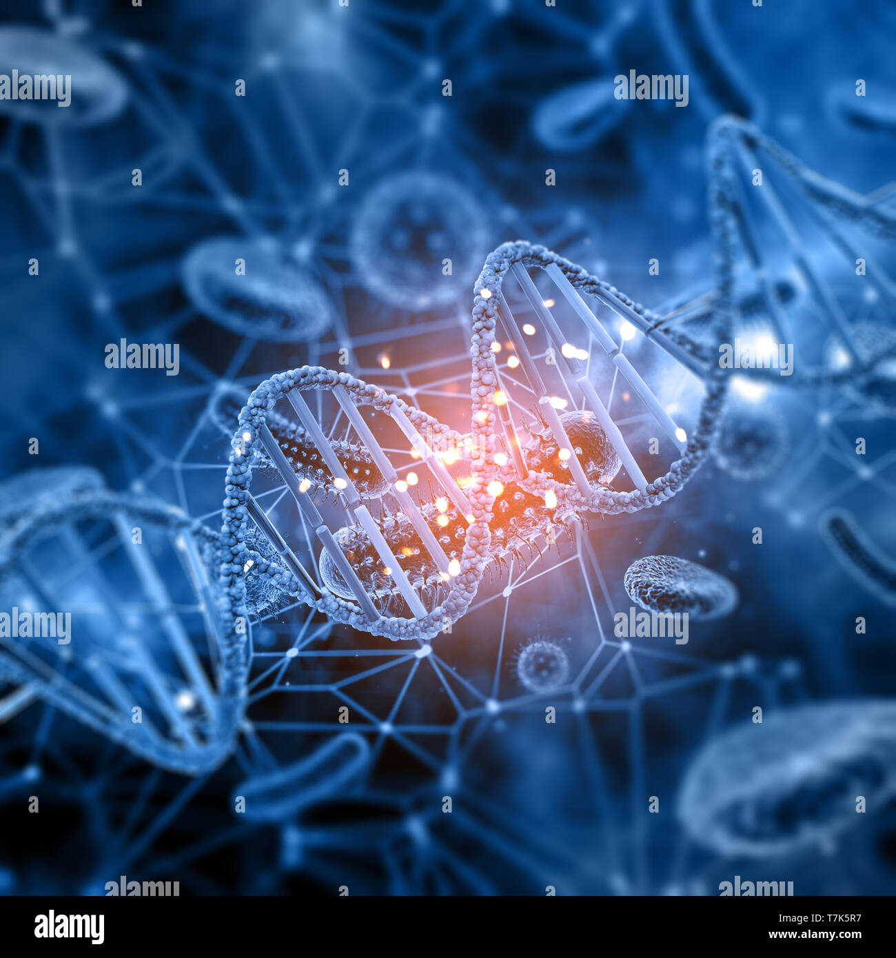 Virus strand hi-res stock photography and images - Alamy