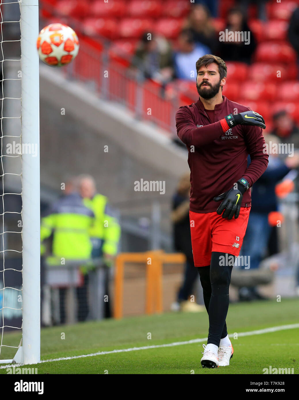 Anfield, Liverpool, UK. 7th May, 2019. UEFA Champions League football ...