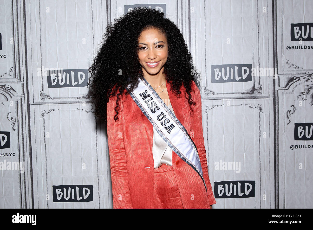 New York, USA. 7 May, 2019. Cheslie Kryst at the BUILD Series with the ...