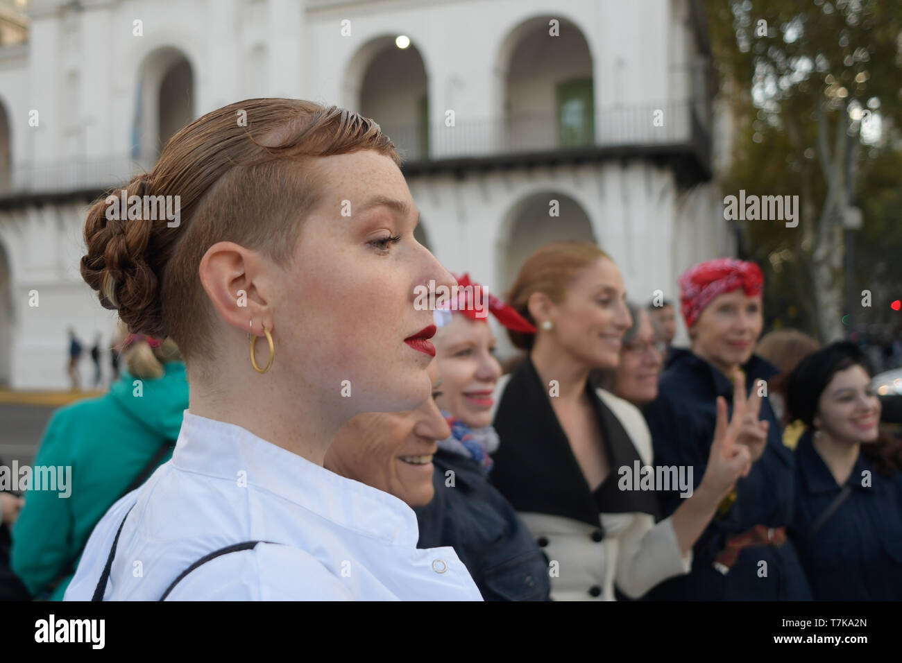 Buenos Aires, Buenos Aires, Argentina. 7th May, 2019. A group of women ...
