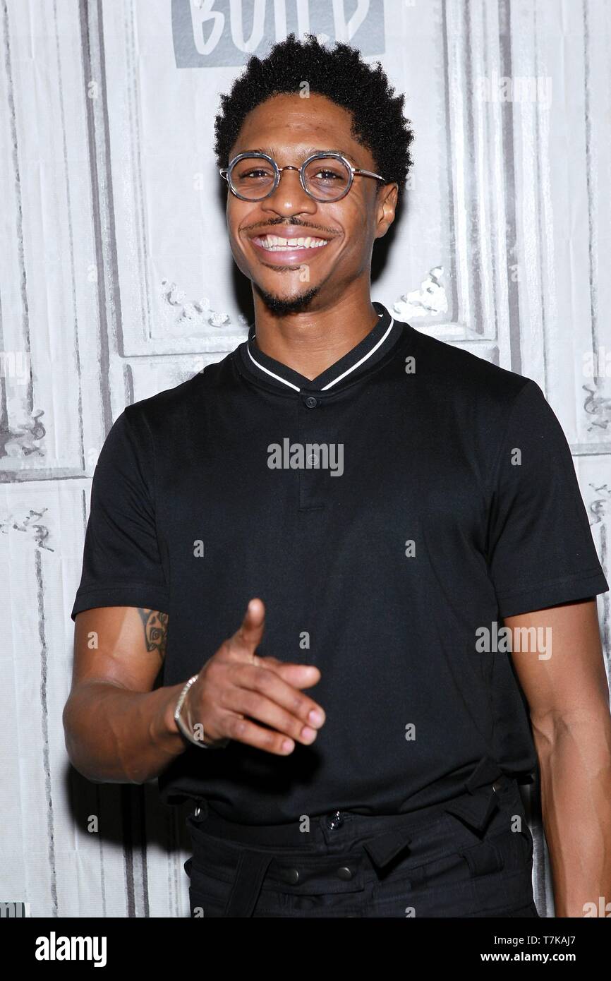New York, NY, USA. 7th May, 2019. Ephraim Sykes out and about for AOL ...