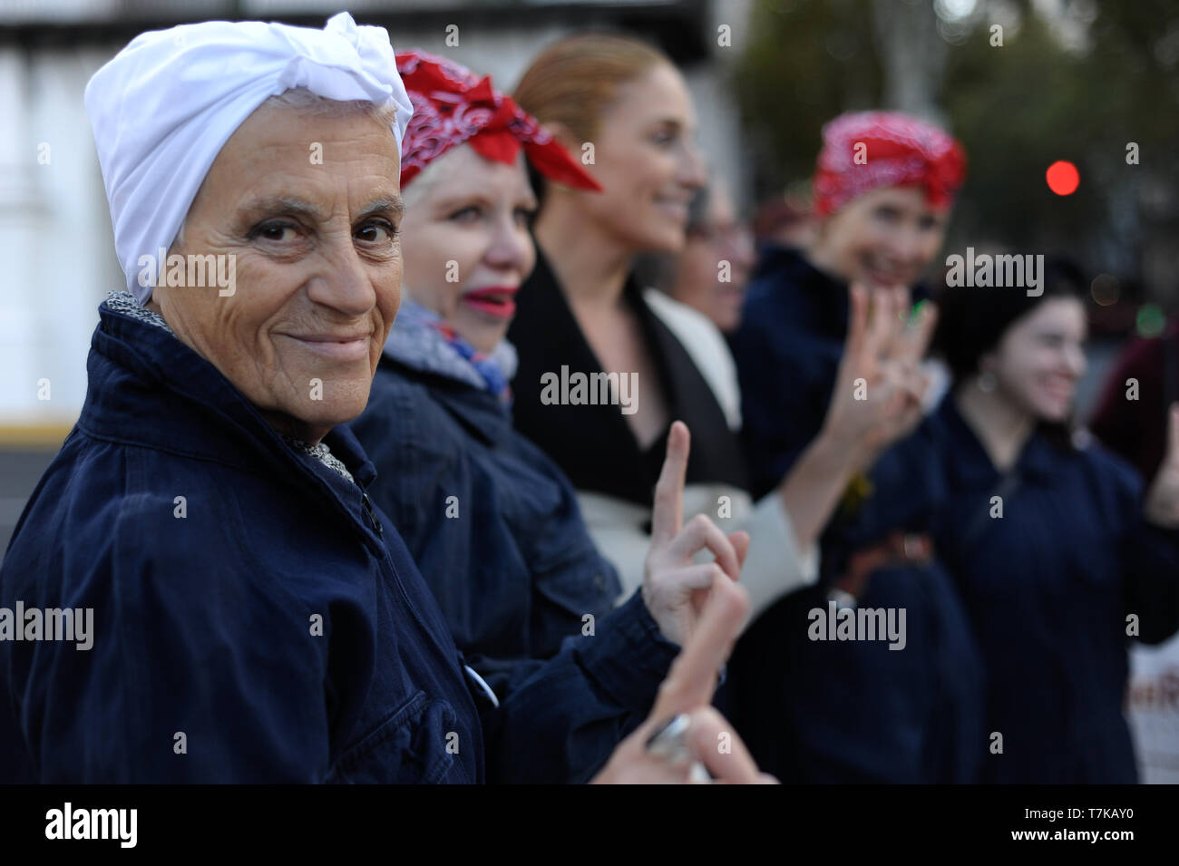 Buenos Aires, Buenos Aires, Argentina. 7th May, 2019. A group of women ...