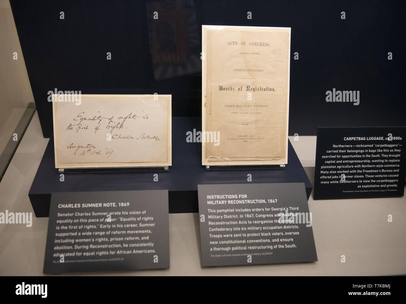 First Reconstruction Act Philadelphia, Pennsylvania, USA. 7th May,