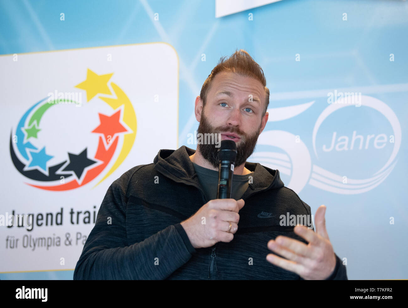 Berlin, Germany. 08th May, 2019. Robert Harting, Olympic champion in ...