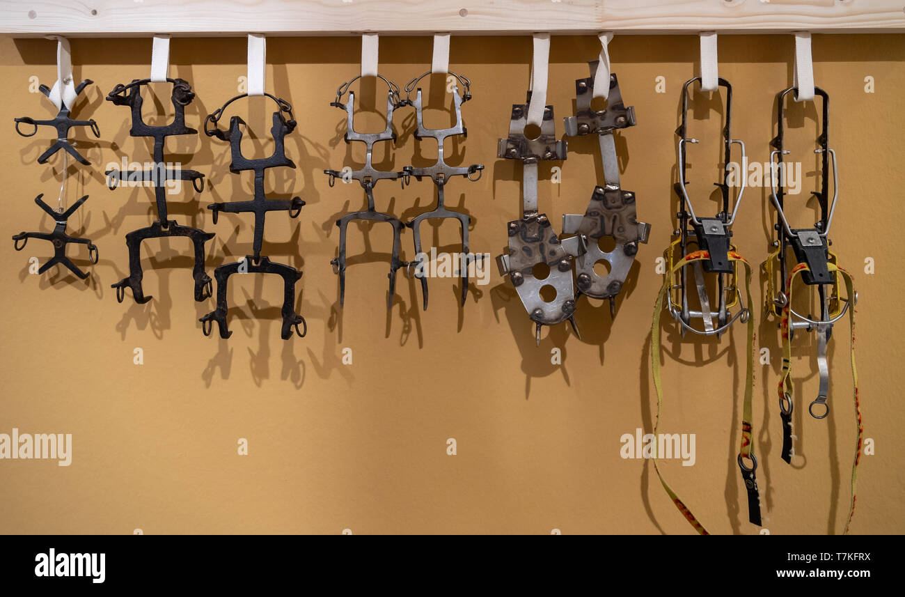 Climbing irons hi-res stock photography and images - Alamy