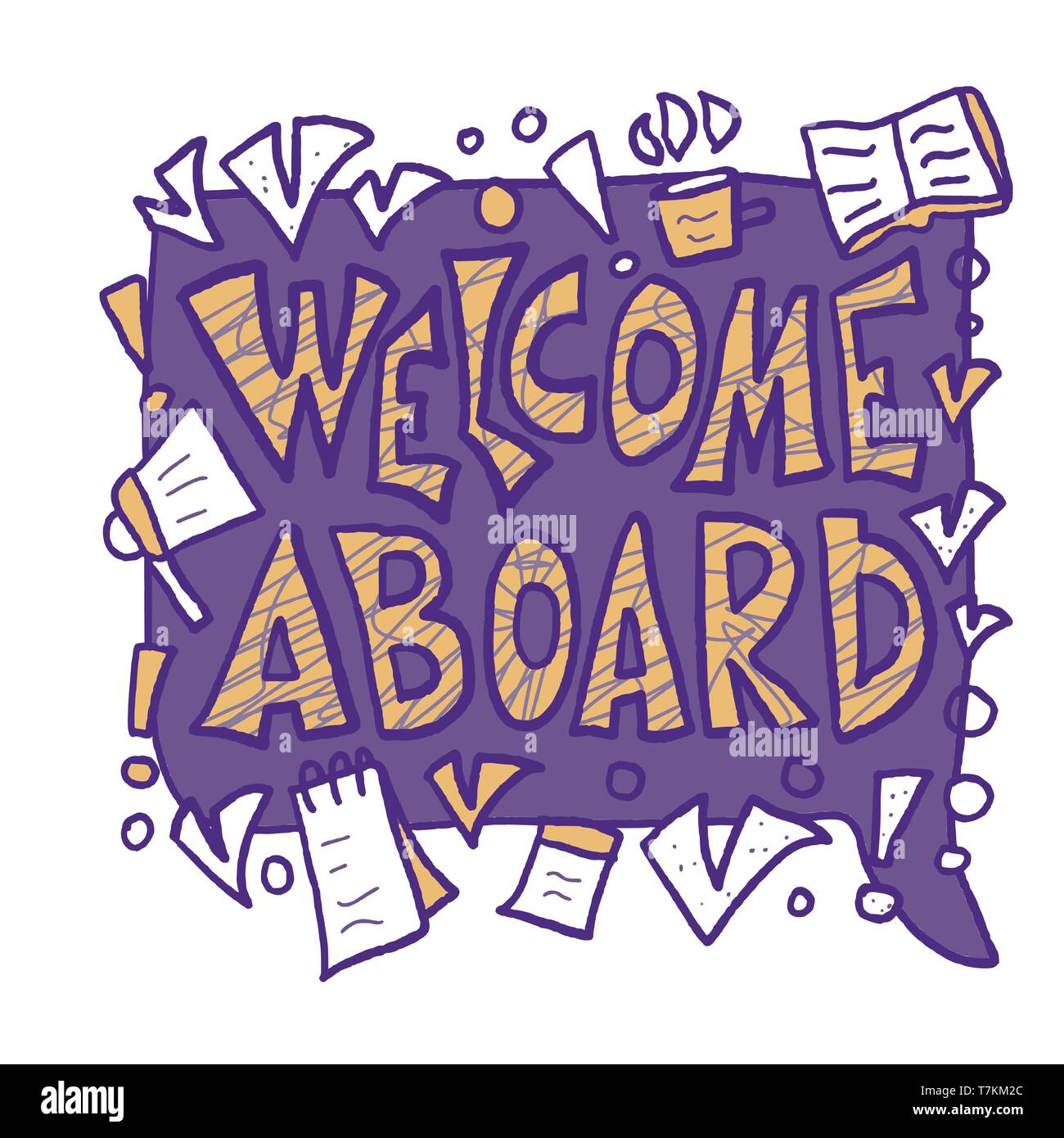 Welcome aboard vector vectors hi-res stock photography and images - Alamy
