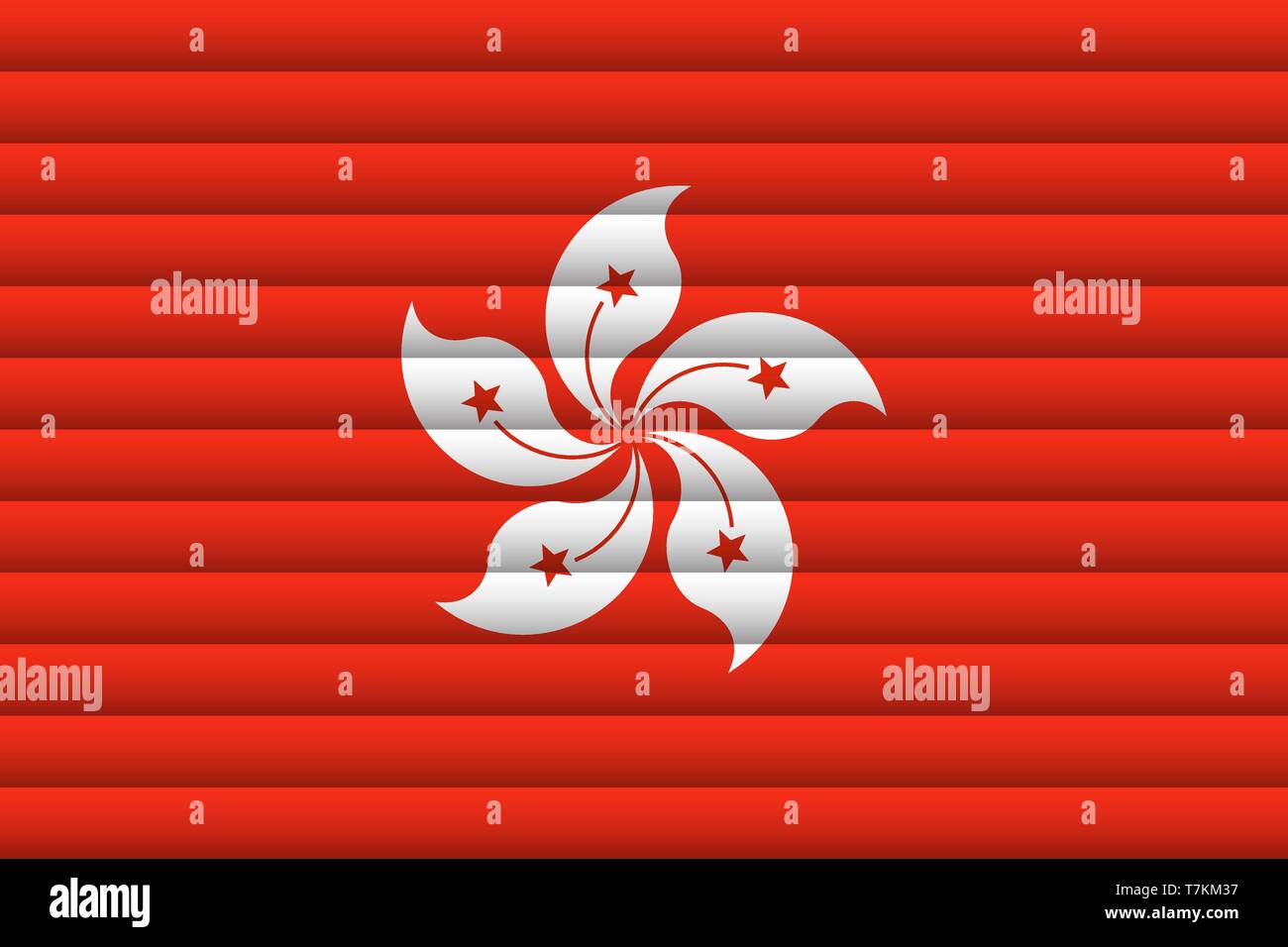 Hong kong flag horizontal Stock Vector Images - Alamy