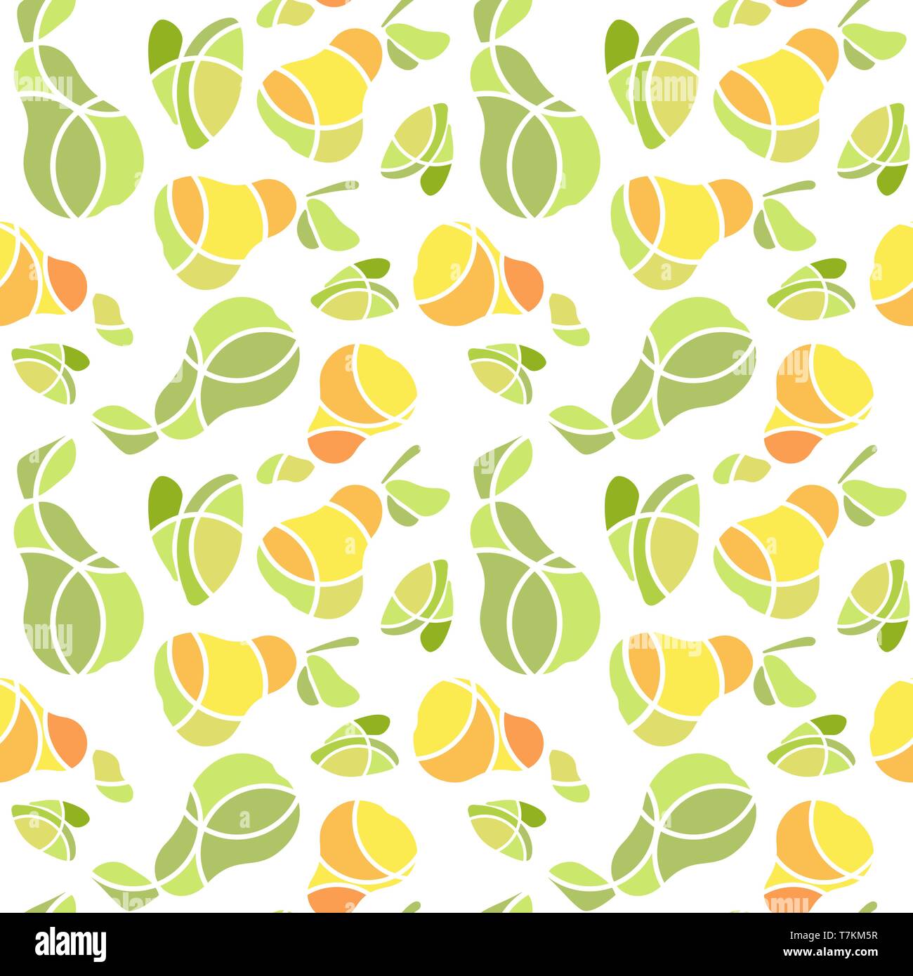 Seamless pear pattern Stock Vector Images - Alamy