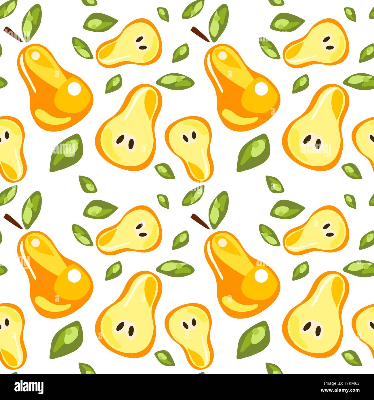 Pears pattern background Stock Vector Images - Alamy