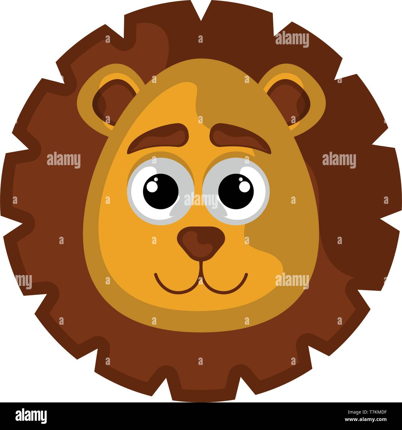 Isolated cute avatar of a lion Stock Vector Image & Art - Alamy