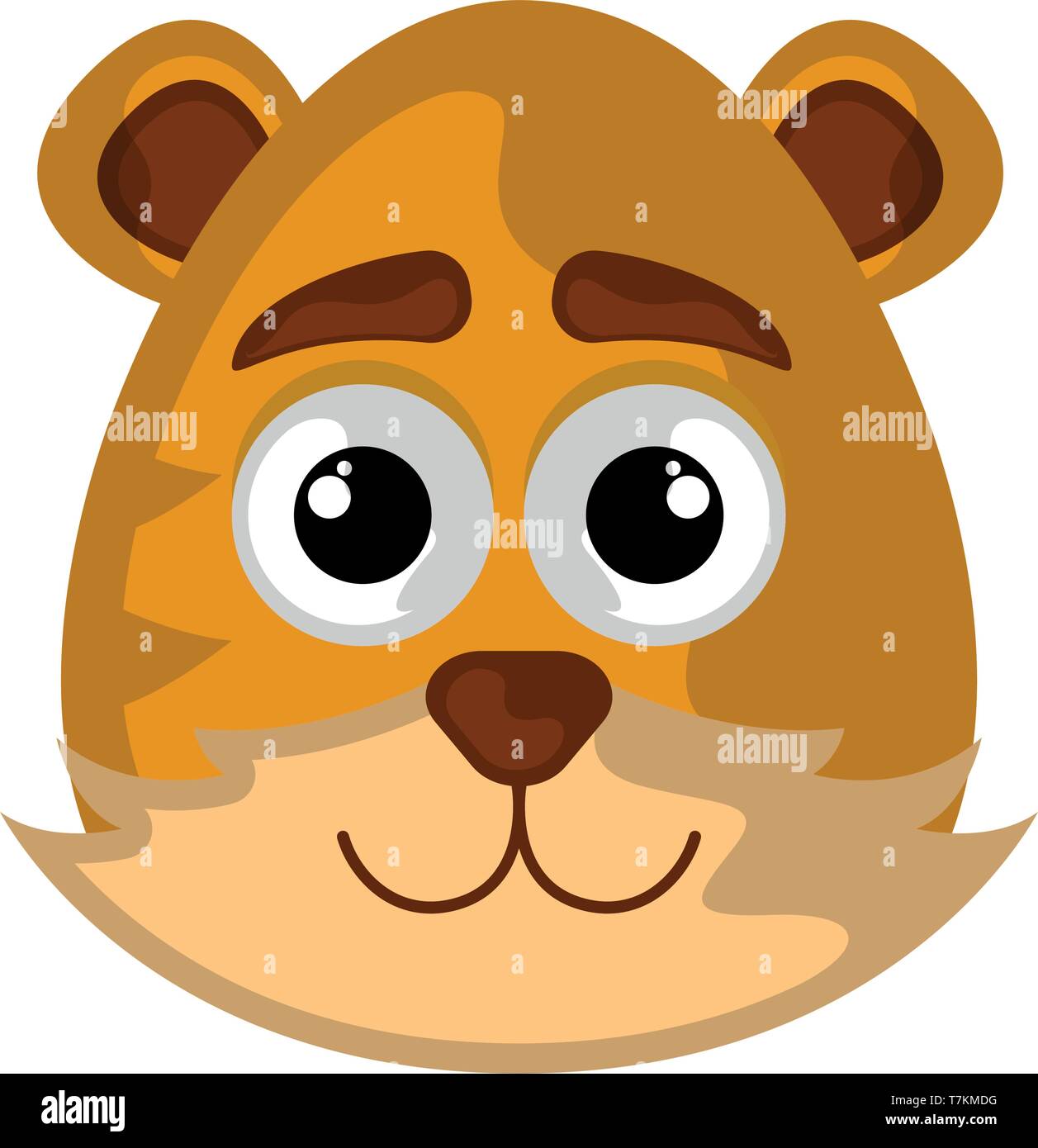 Isolated cute avatar of a tiger Stock Vector Image & Art - Alamy