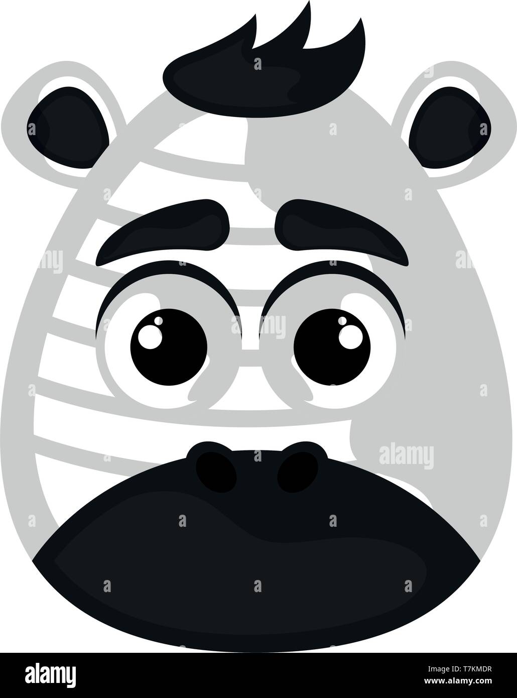 Cartoon head of a zebra Stock Vector Images - Alamy