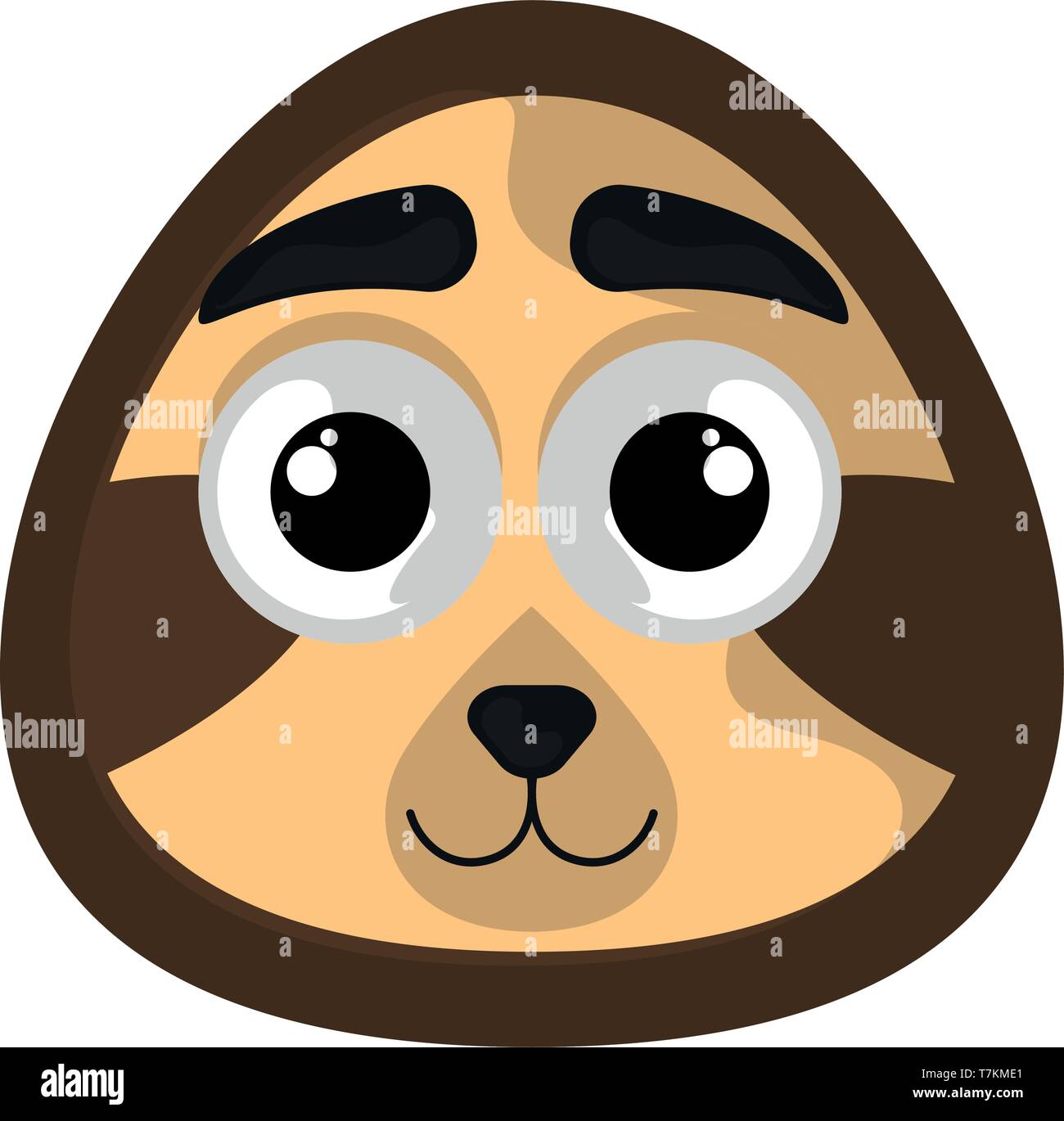 Isolated cute avatar of a sloth Stock Vector Image & Art - Alamy