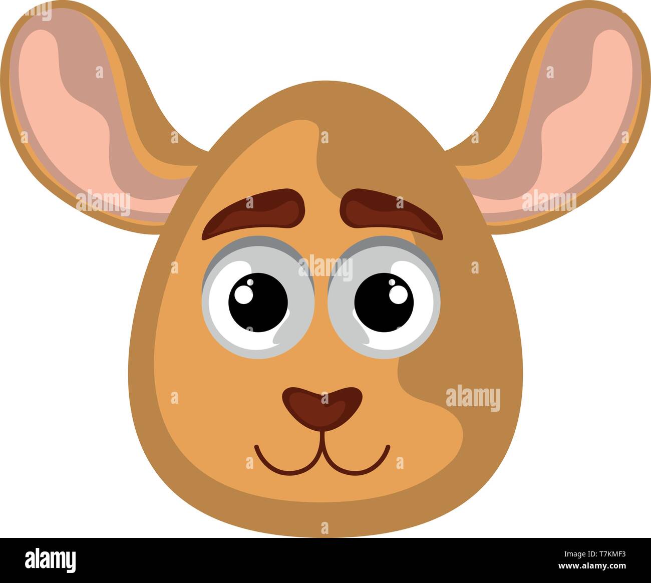 Kangaroo face Stock Vector Images - Alamy