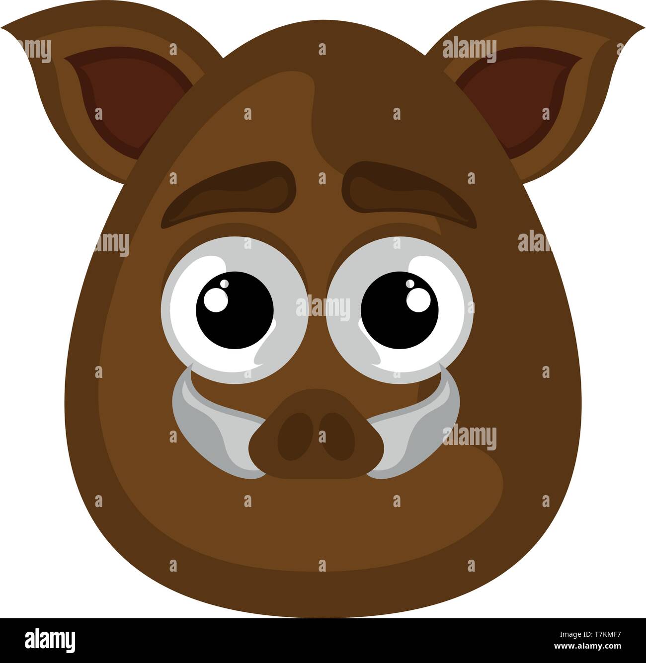 Isolated cute avatar of a wild boar Stock Vector Image & Art - Alamy