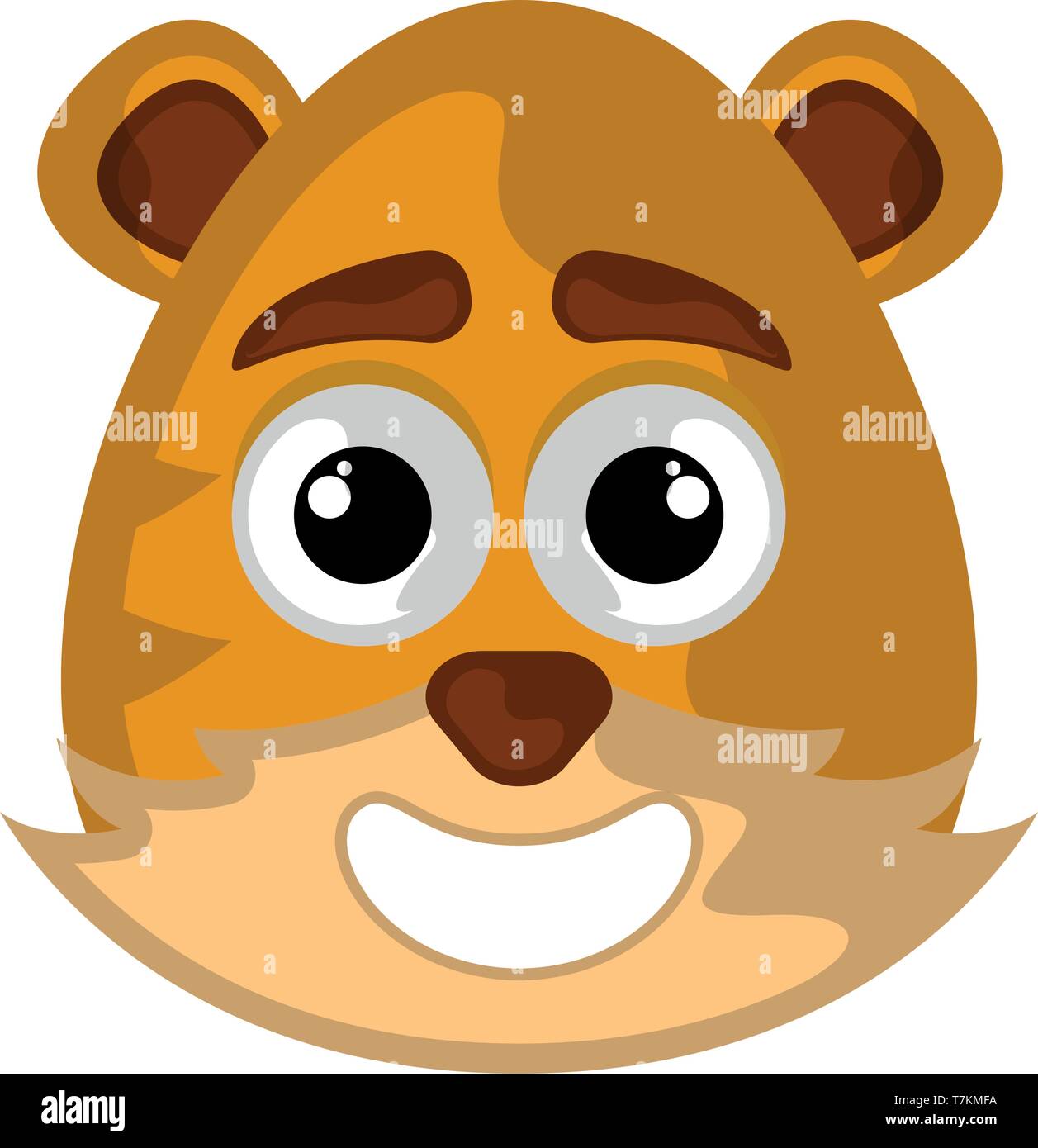 Isolated cute avatar of a tiger Stock Vector Image & Art - Alamy