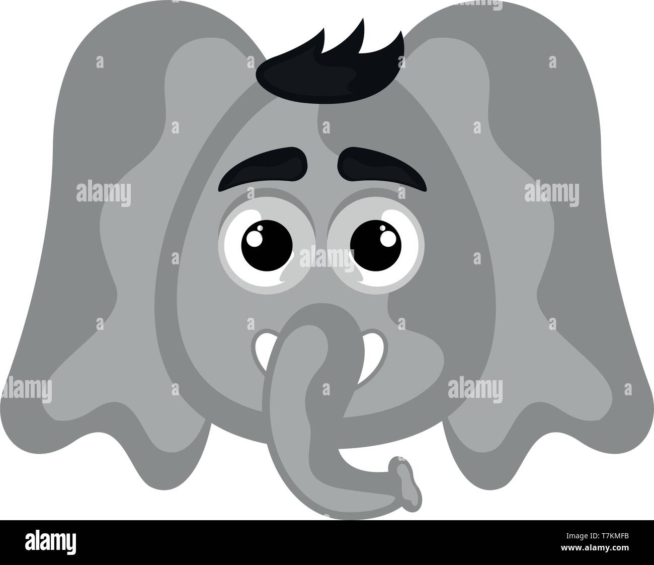 Isolated cute avatar of an elephant Stock Vector Image & Art - Alamy