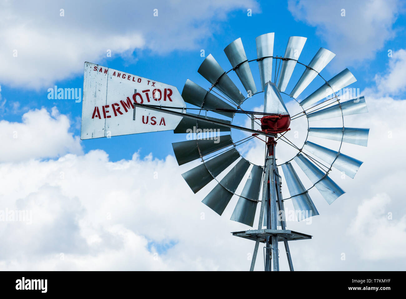 Aermotor windmill water pump closeup - Robbins Preserve, Davie, Florida ...