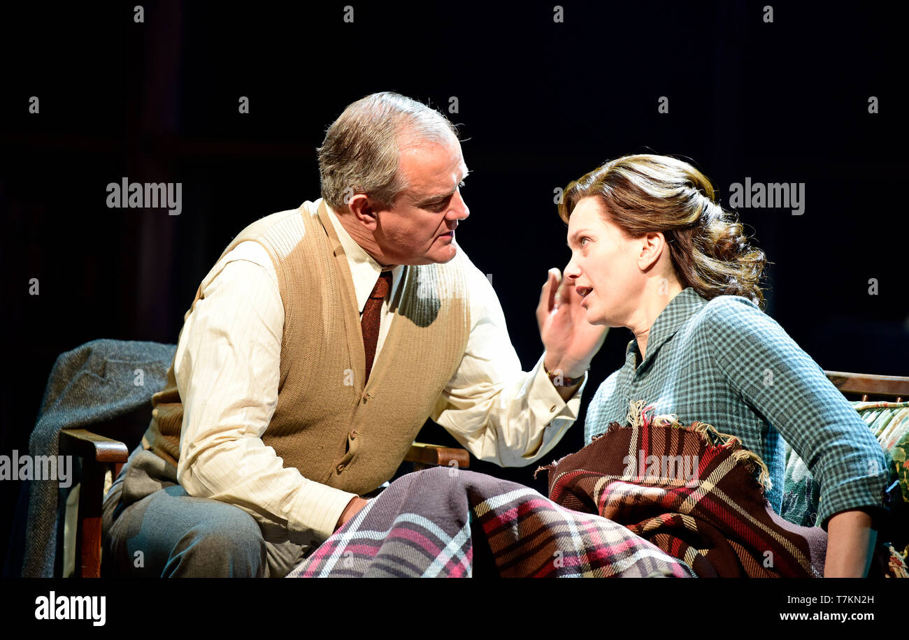 Hugh Bonneville playing C.S. Lewis and Liz White as Joy Gresham in ...