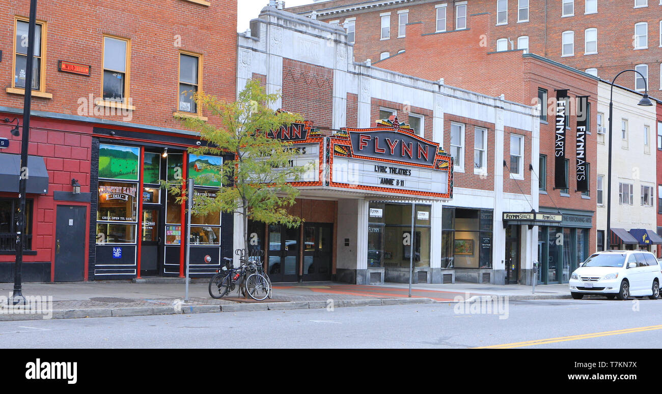 The Flynn Theater in Burlington, Vermont Stock Photo - Alamy