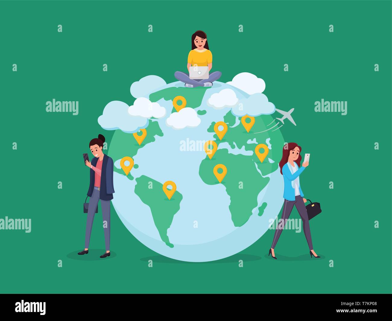 Friendship of gadgets Stock Vector Images - Alamy