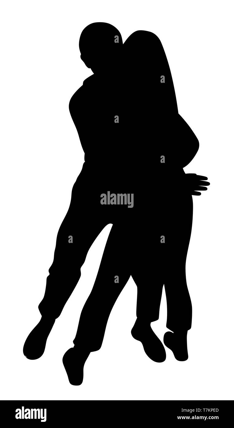 Couple hug back Stock Vector Images - Alamy