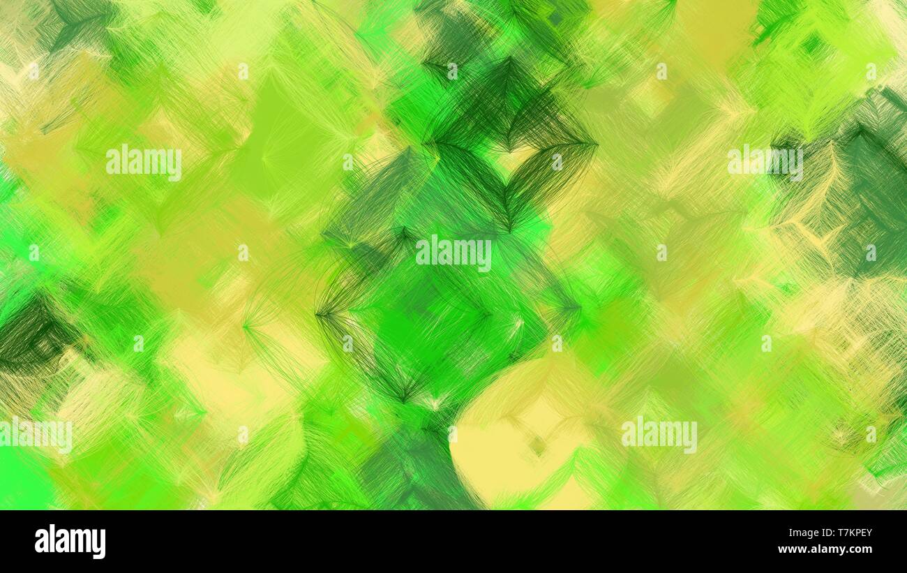 digital art abstract with yellow green, forest green and moderate green ...