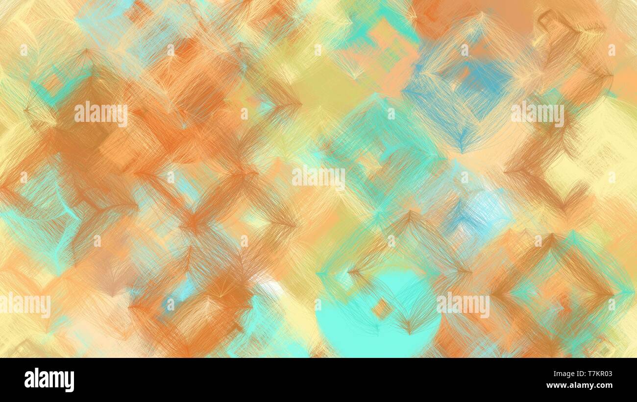 beautiful digital art with burly wood, pale turquoise and bronze colors ...