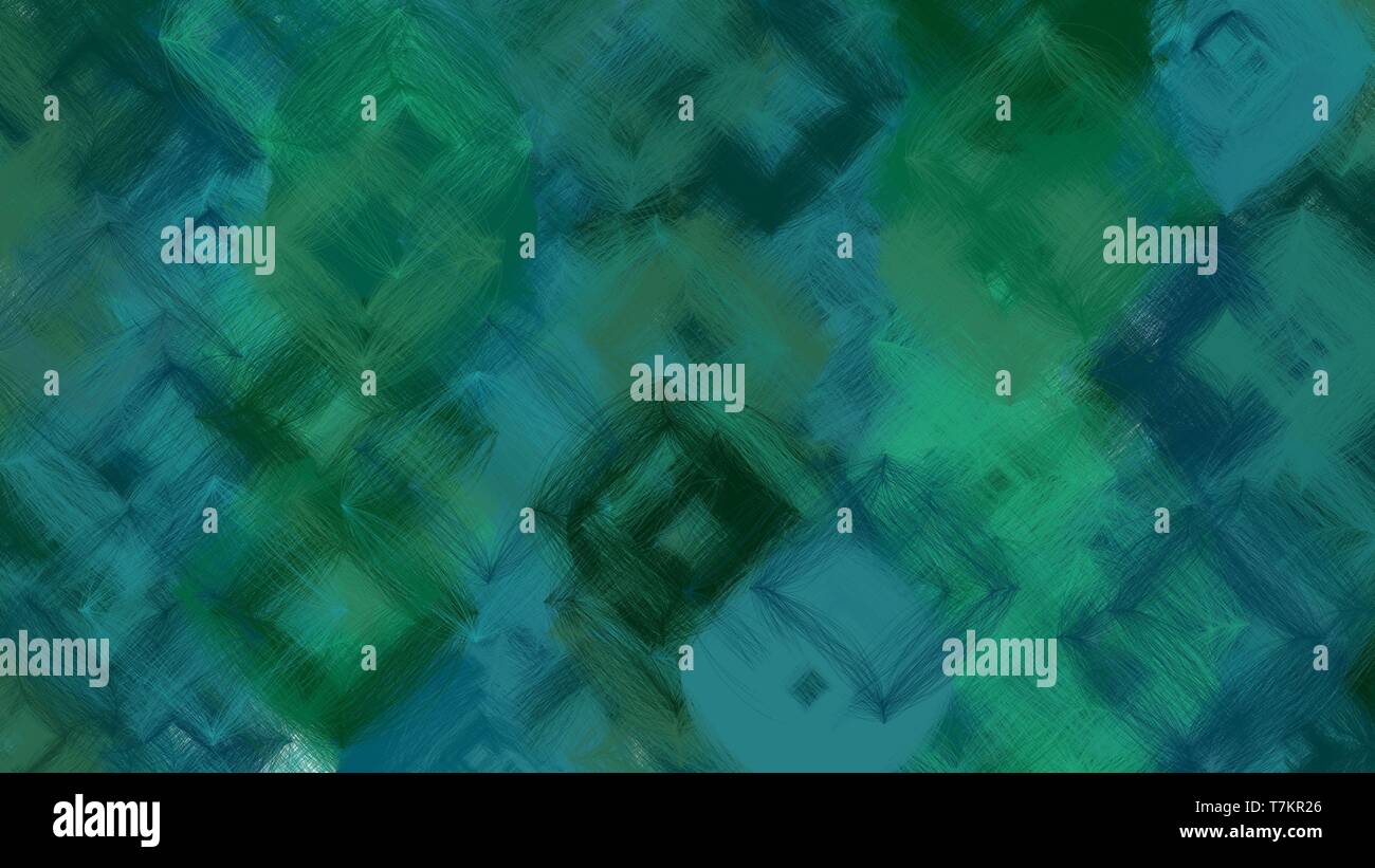 digital light art design with teal green, very dark blue and powder ...