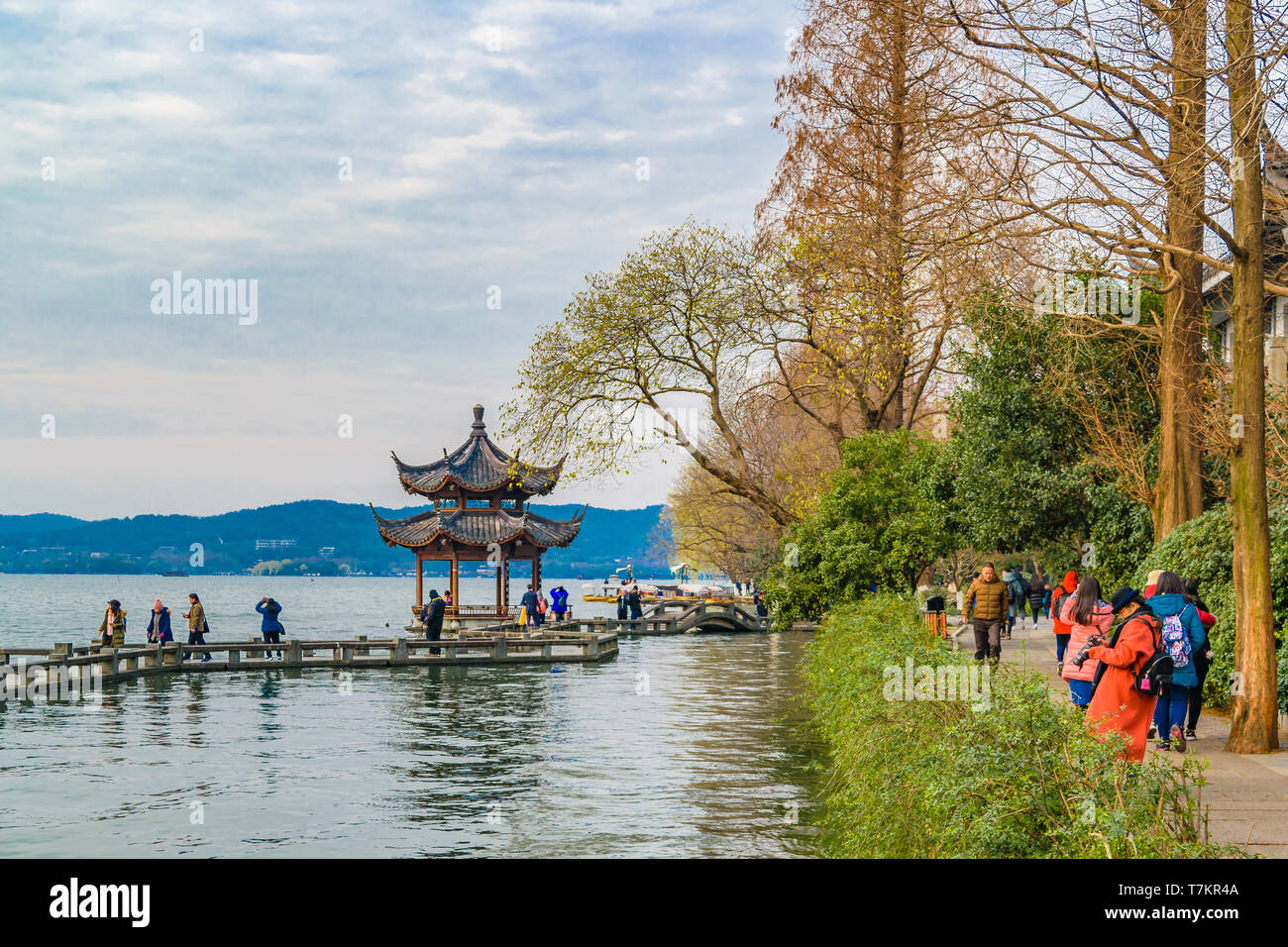 Hangzhou west lake china people hi-res stock photography and images - Alamy