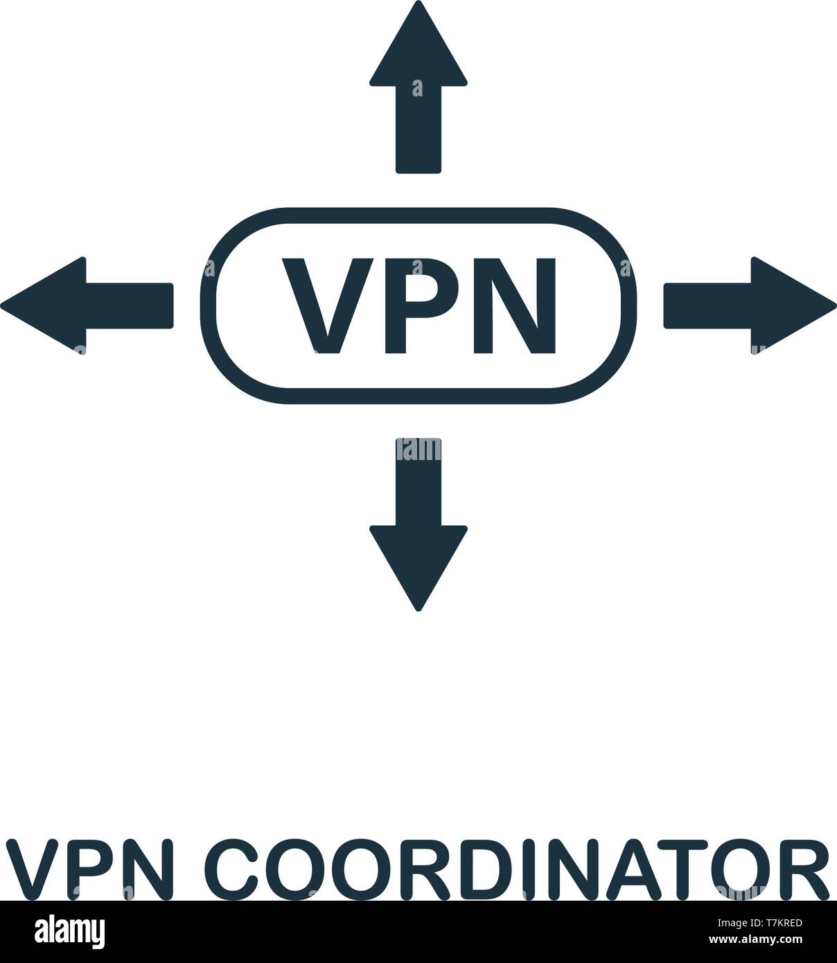 Vpn Coordinator icon. Creative element design from icons collection ...