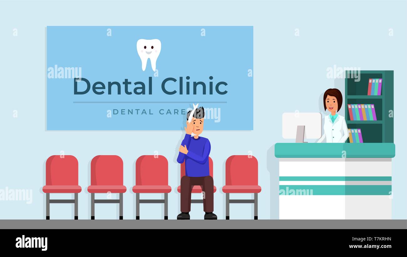 Hospital reception in dental Stock Vector Images - Alamy