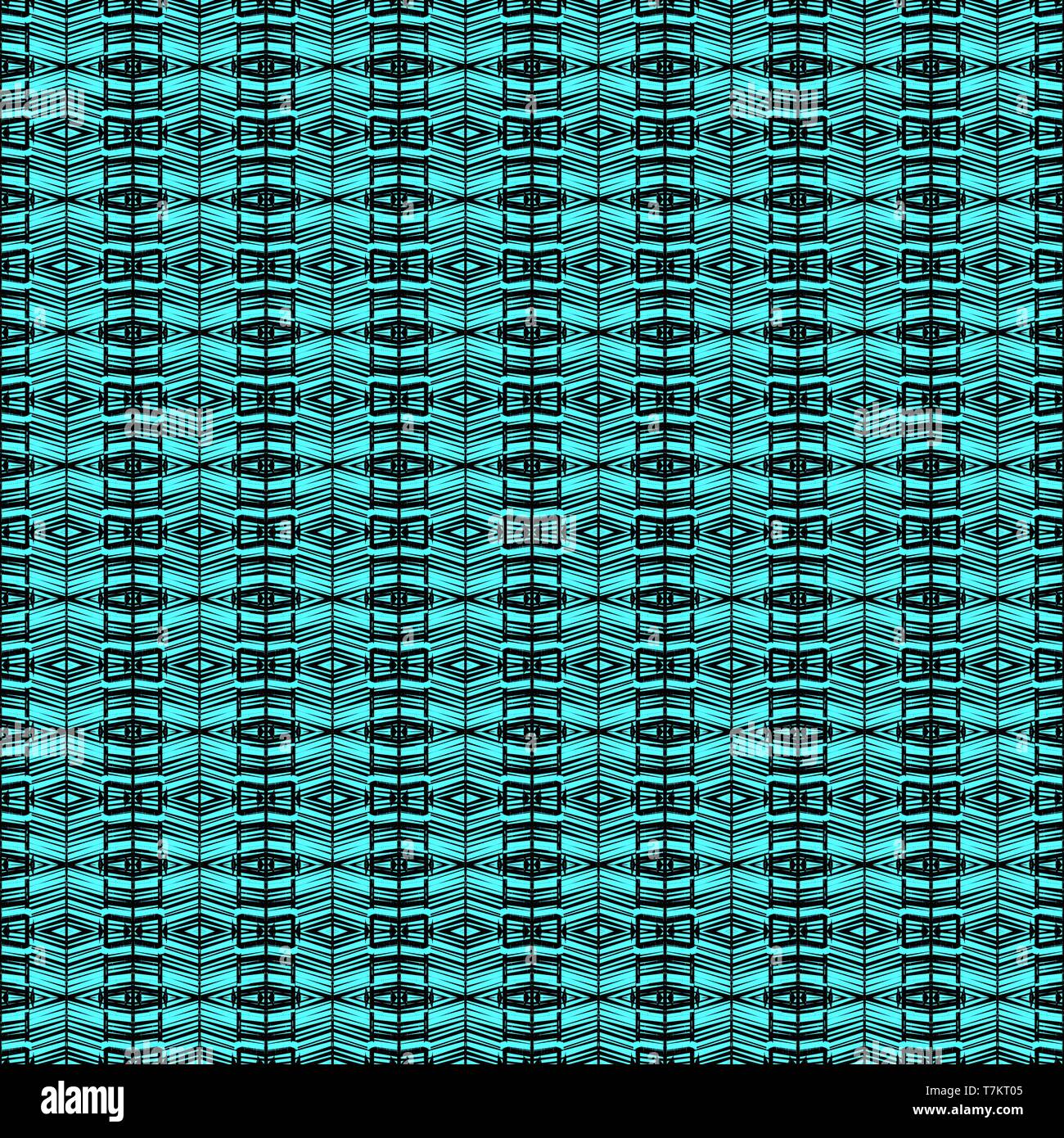dark seamless and tileable pattern with turquoise, black and teal green ...