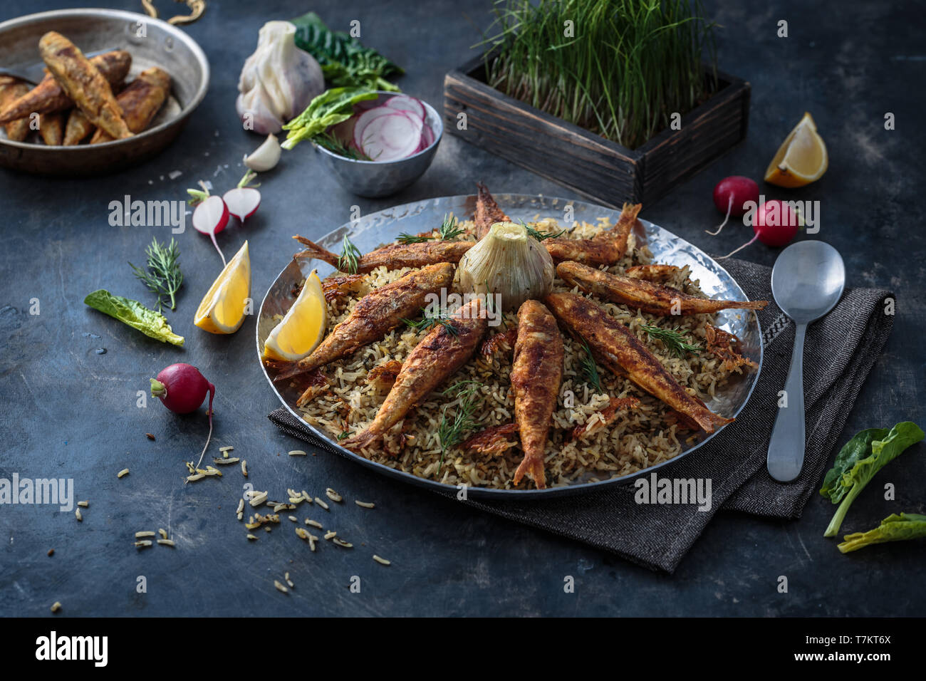 Persian green bean rice hi-res stock photography and images - Alamy