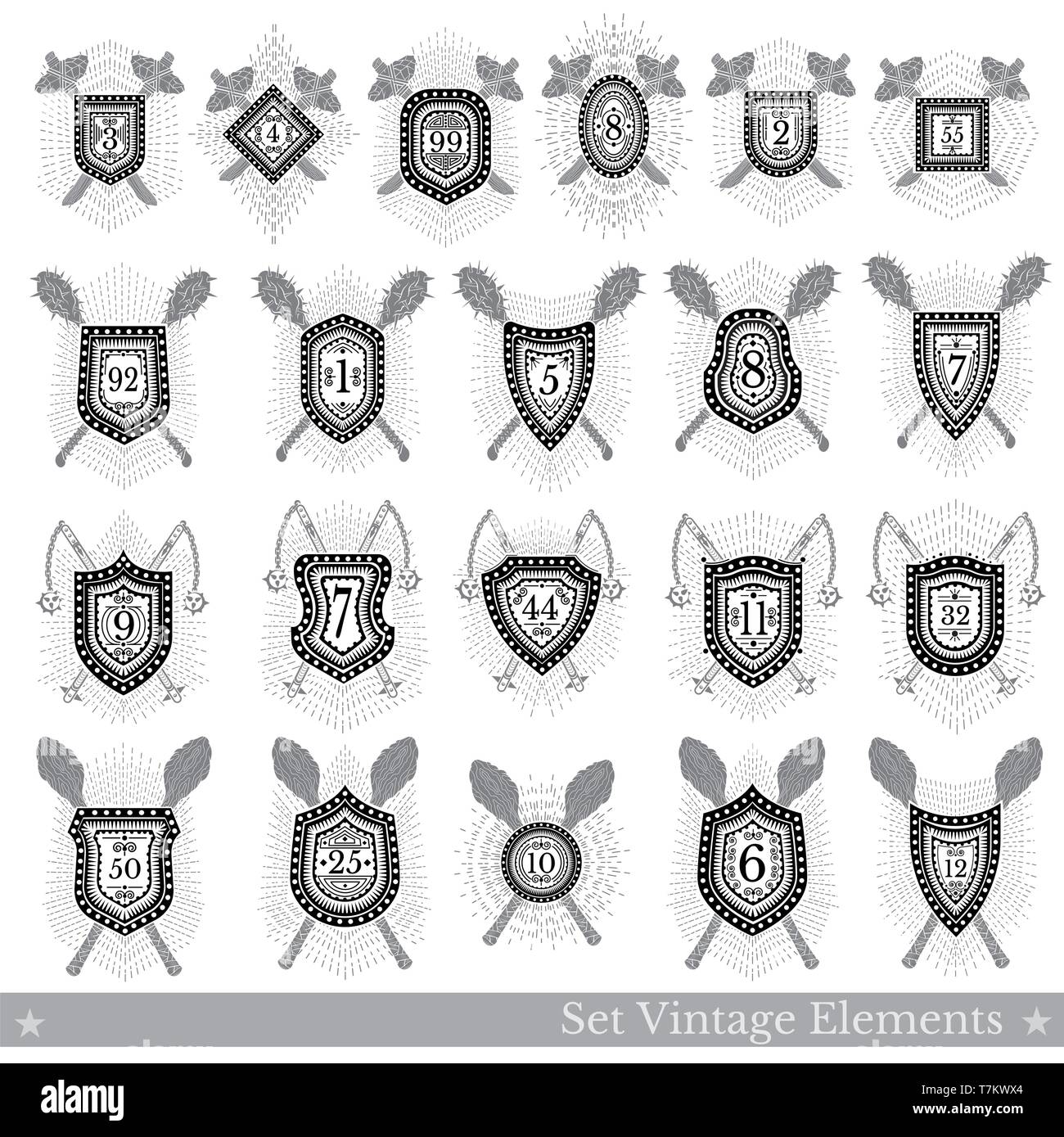 Sun heraldic logo hi-res stock photography and images - Alamy