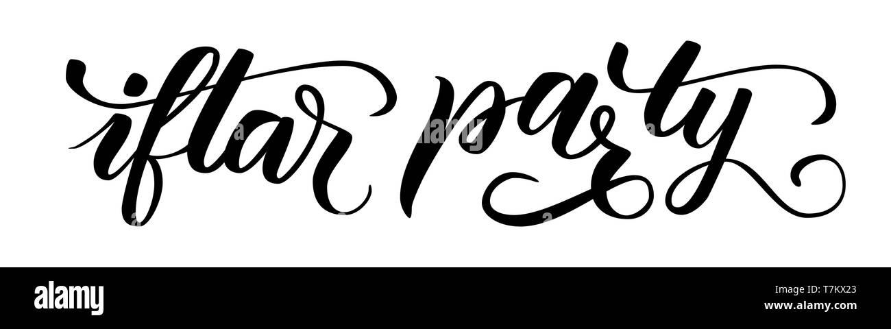 Iftar party invitation Black and White Stock Photos & Images - Alamy