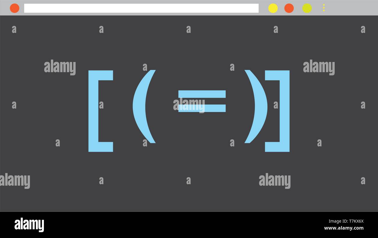 Programming code on a browser window Stock Vector Image & Art - Alamy