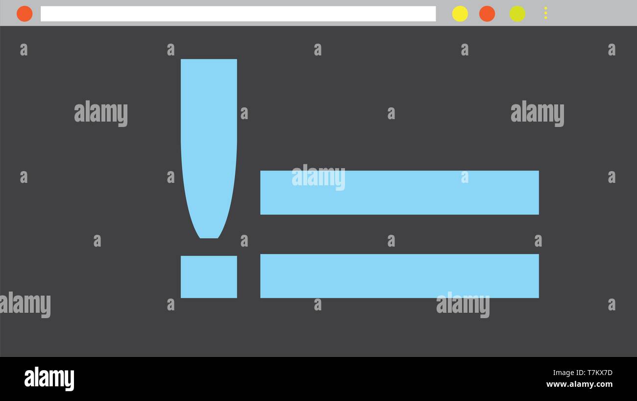 Programming Code On A Browser Window Stock Vector Image And Art Alamy