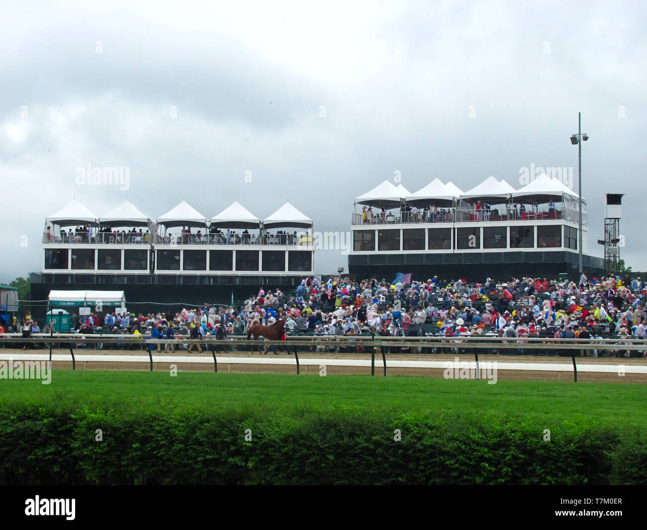 Infield track at 145th Churchill Down with people Stock Photo - Alamy