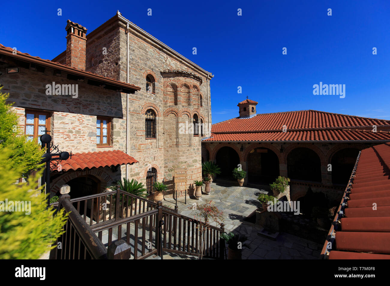 Greece, Thessaly, Meteora, Kalambaka, Byzantine Church of Virgin Mary ...