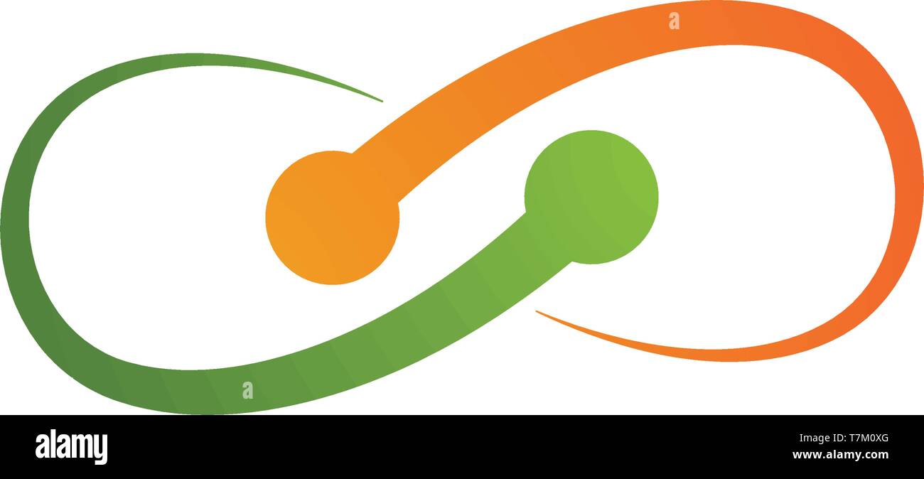 Infinity Design Vector icon illustration Logo template design Stock ...