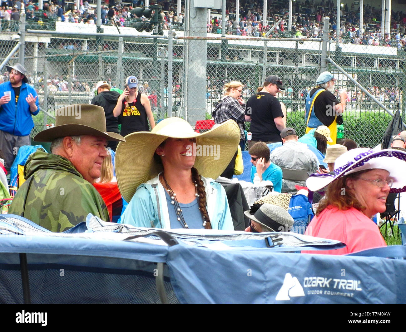 Kentucky Derby Infield track at 145th Churchill Down with people Stock ...